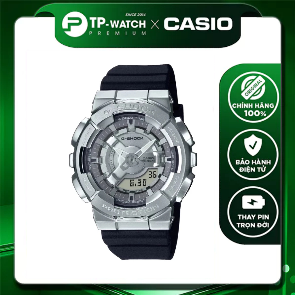 Đồng Hồ Unisex Dây Nhựa Casio G-Shock GM-S110-1ADR Chính Hãng | GM-S110-1A Vỏ Thép | Shopee Việt Nam