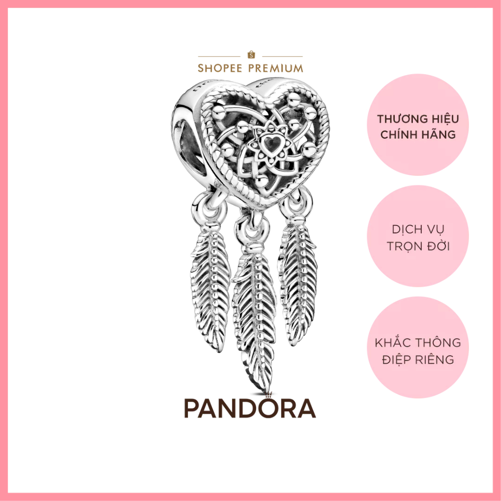 [YEAR END - 40%]Charm Pandora Moments Bạc Vòng Dreamcatcher Trái Tim ...