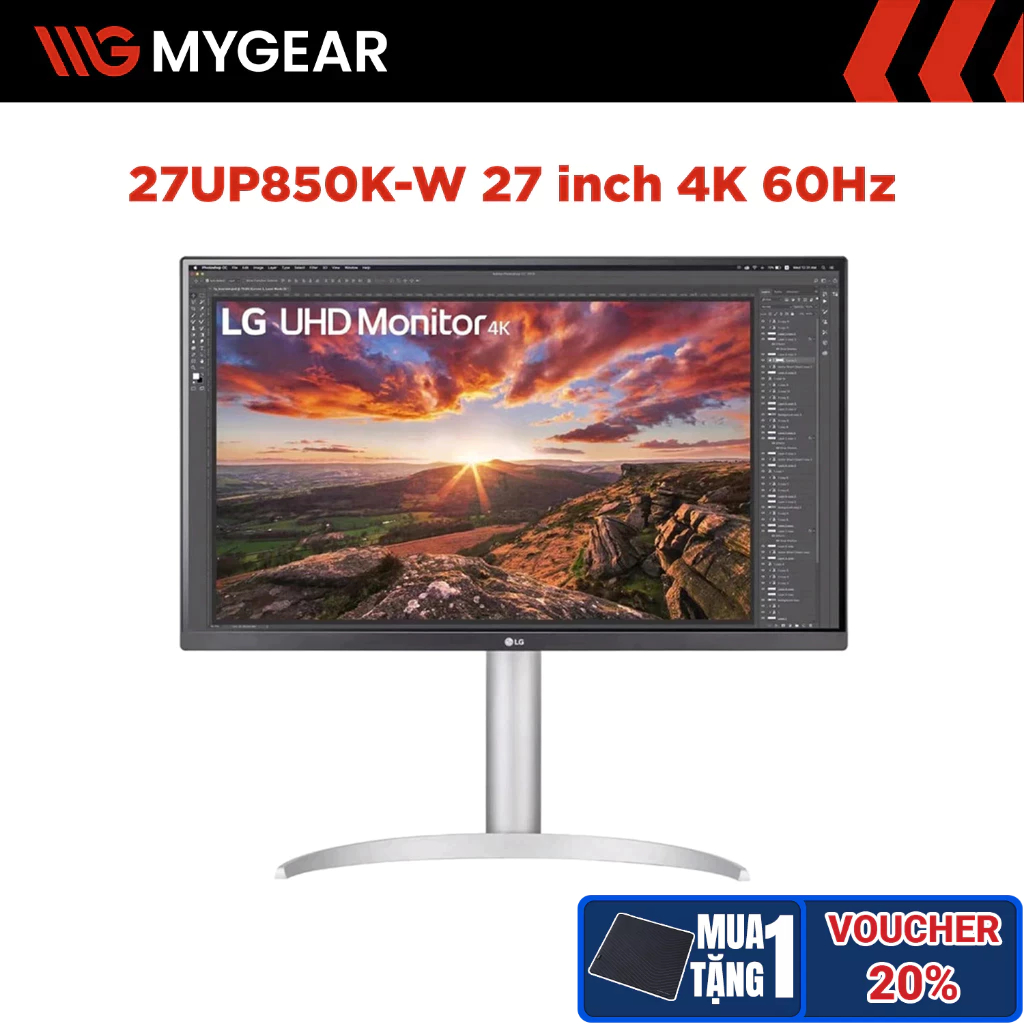 Màn hình LG 27UP850K-W 27 inch 4K 60Hz 5ms IPS | Shopee Việt Nam