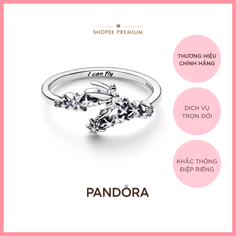 [CHÍNH HÃNG]Nhẫn Bạc Pandora Moments Hình Thiên Thần nhân vật Tinker ...
