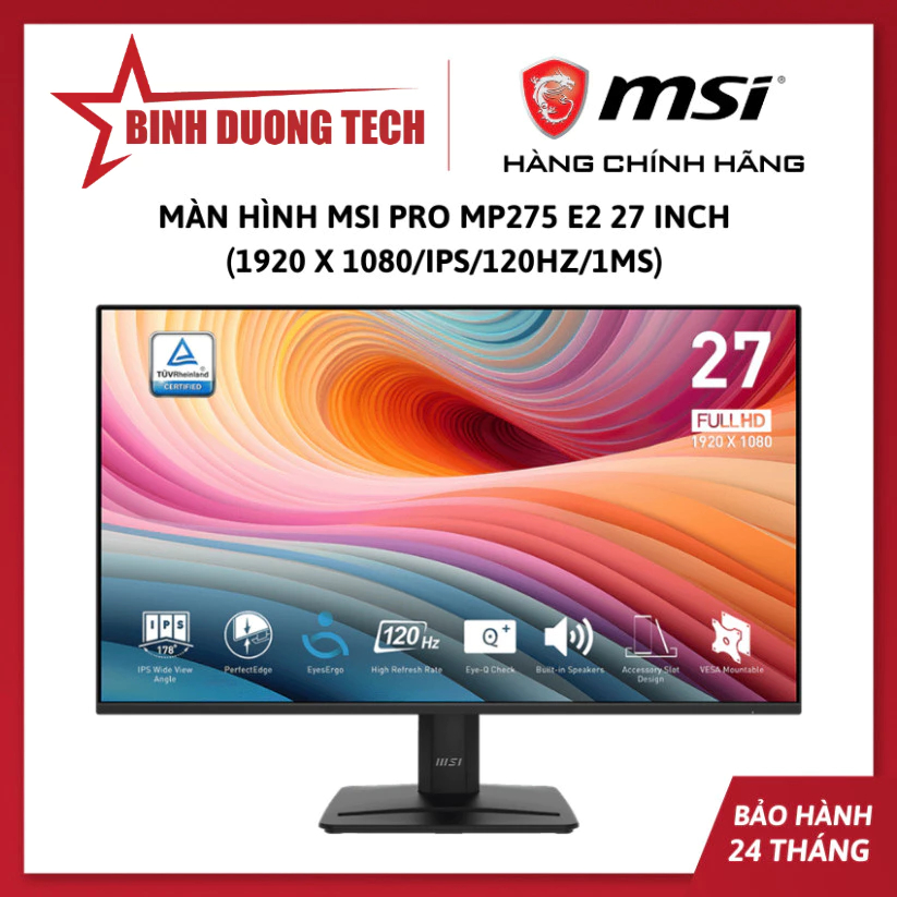 Màn Hình MSI PRO MP275 E2 27 inch (1920 x 1080/IPS/120Hz/1ms) / MP275 ...