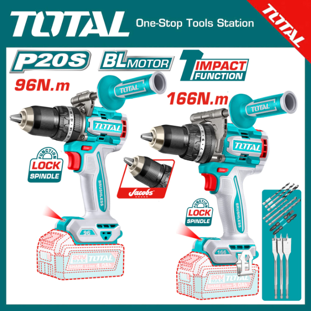 Máy khoan búa dùng pin 20V Total TIDLI20145/TIDLI201452 | Shopee Việt Nam