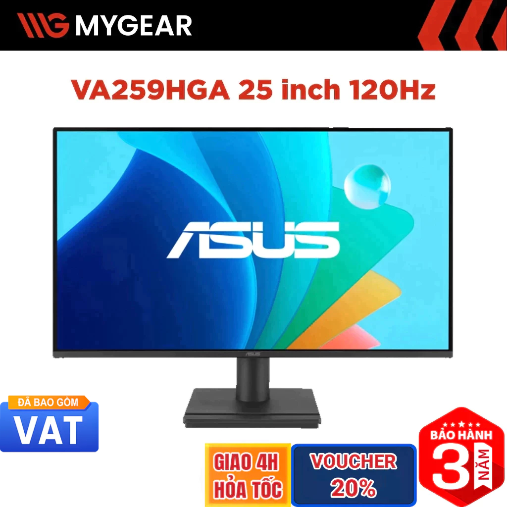 Màn hình văn phòng ASUS VA259HGA 24.5 inch Full HD 120Hz 1ms IPS ...