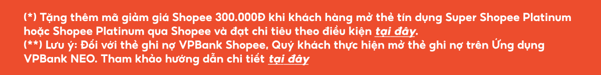 Thẻ tín dụng VPBank Shopee