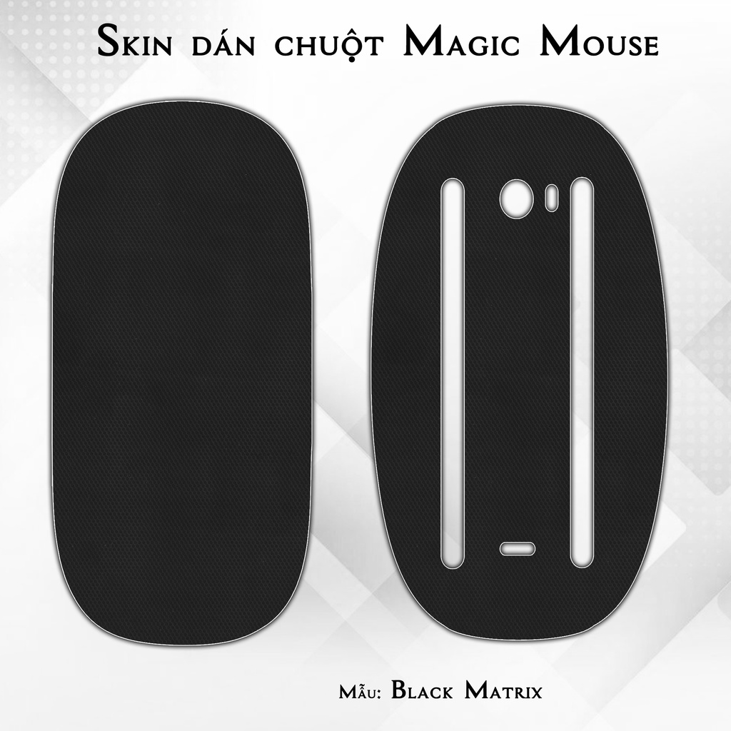 Skin dán chuột Magic Mouse 1 / 2 mẫu Black Matrix | Film 3M | Custom ...