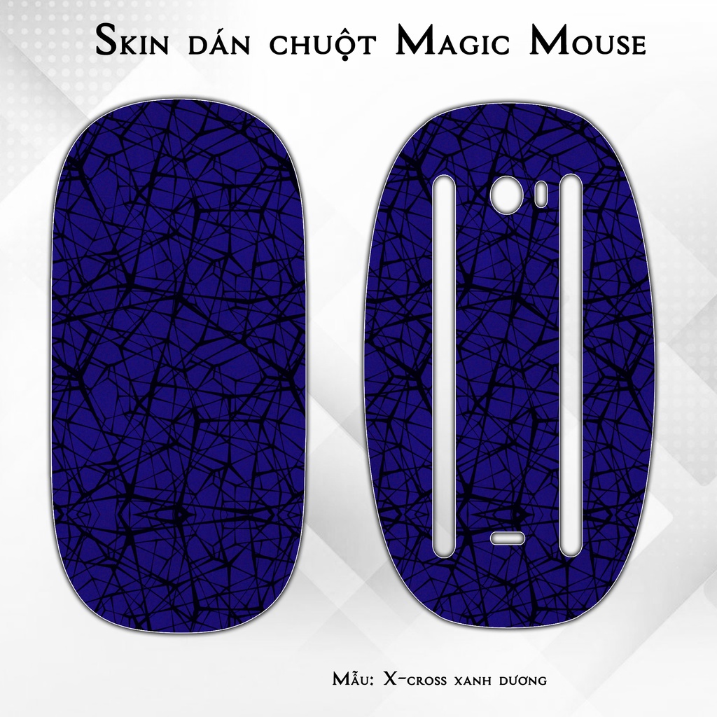 Skin dán chuột Magic Mouse 1 / 2 mẫu X cross xanh dương | Film 3M ...