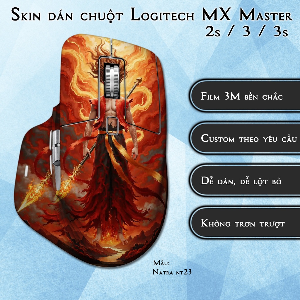 Skin dán chuột Logitech MX Master 2s / 3 / 3s mẫu Natra nt23 | Miếng ...