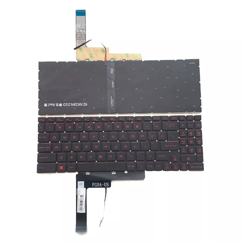Bàn phím dành cho Laptop MSI Katana GF66 GF76 MS-1581 MS-1582 MS-17L1 Keyboard US RED Backlit ...