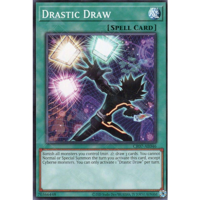[ Bài Yugioh Chính Hãng ] CR07-AE046 Drastic Draw - Common | Shopee Việt Nam