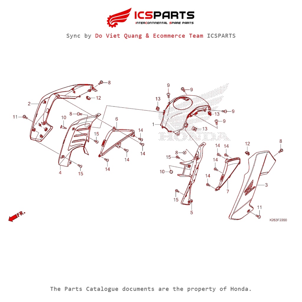Khiên Chắn Gió (F-22-B) HONDA Msx 125 Parts Catalogue | Shopee Việt Nam