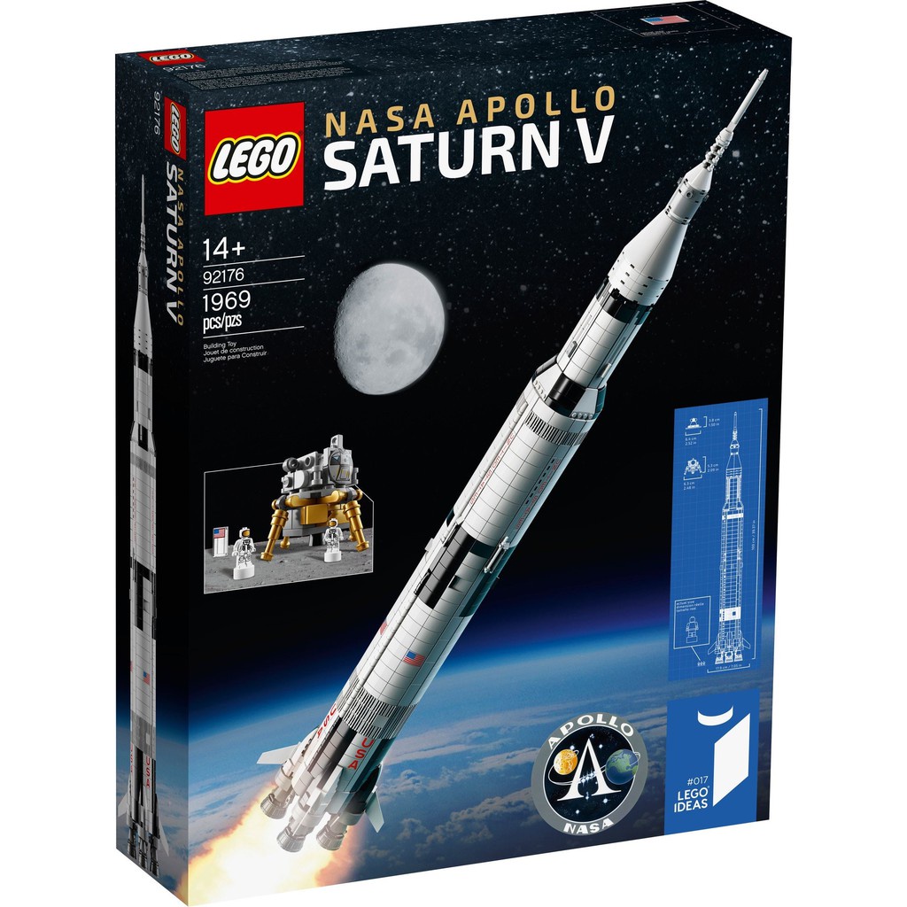 92176 (21309) Lego NASA Apollo Saturn V - Đồ chơi lắp ráp Tàu vũ trụ ...
