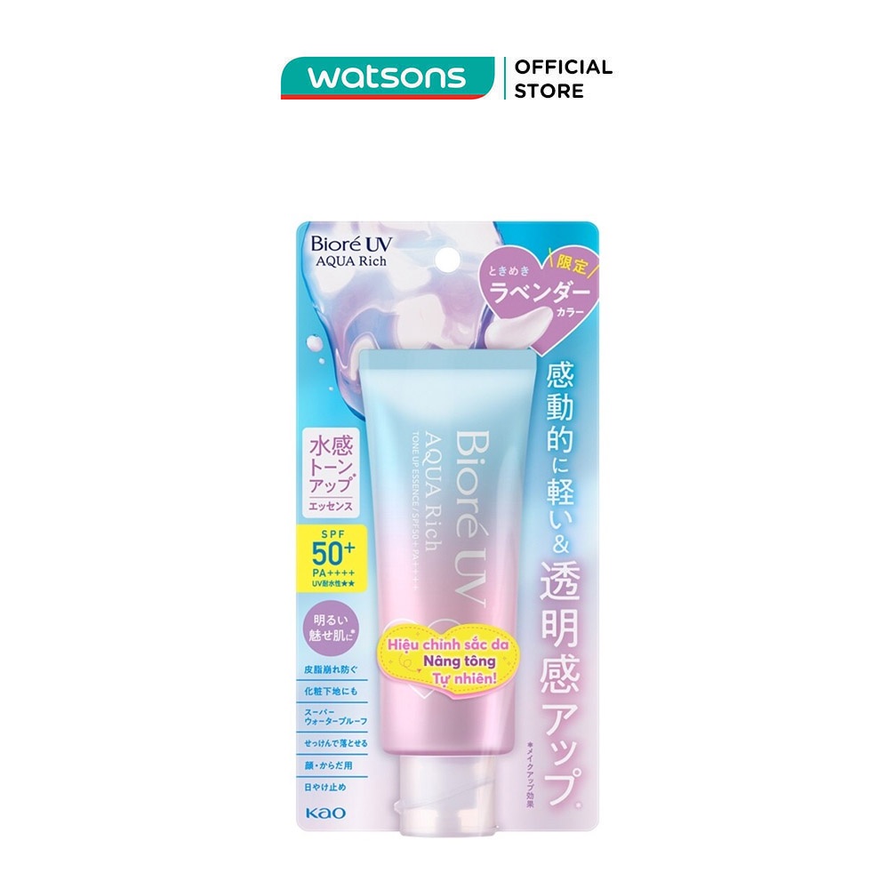 Tinh Chất Chống Nắng Bioré UV Aqua Rich Hiệu Chỉnh Sắc Da Tone Up Essence SPF50+ PA++++ 70g ...