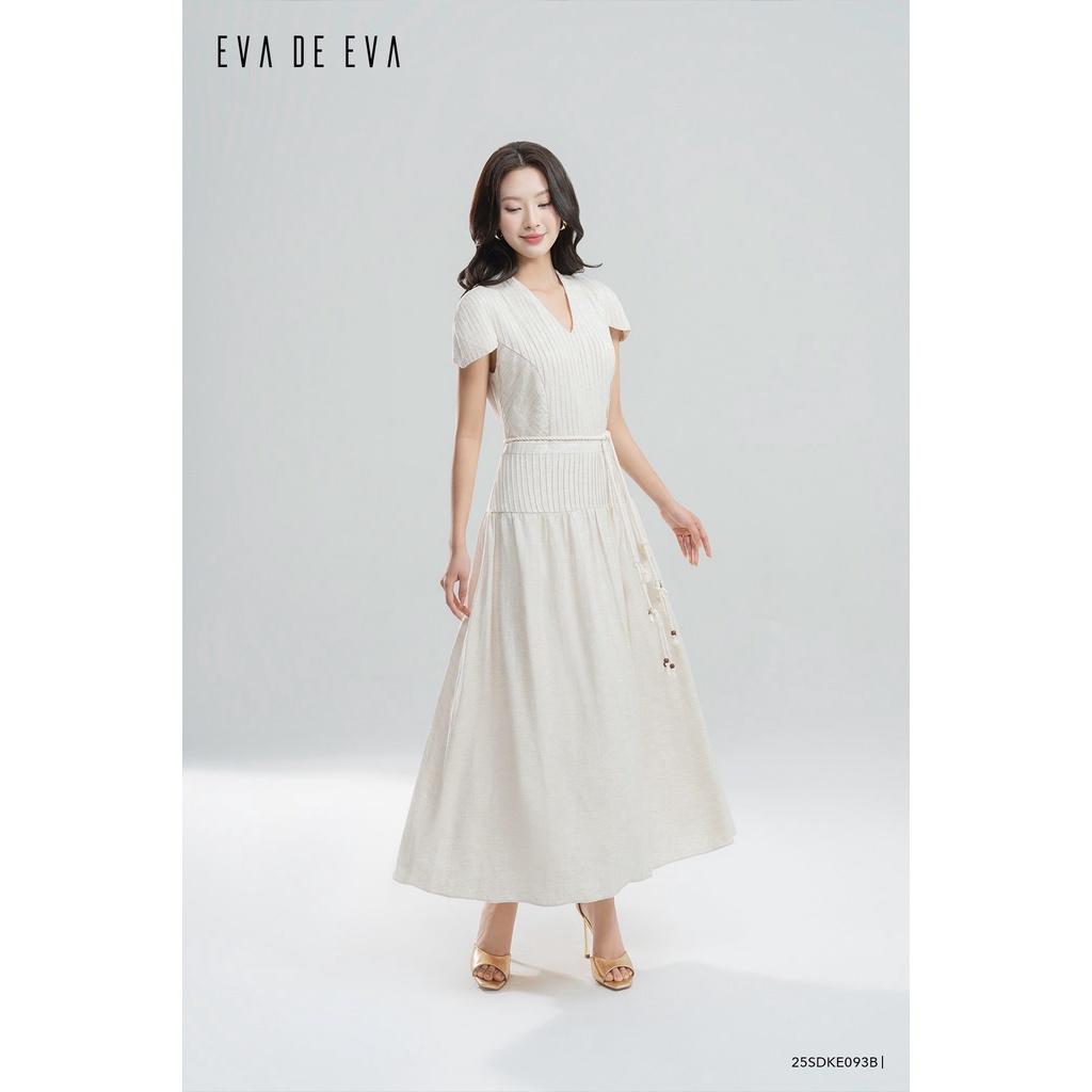 Đầm tay ngắn dáng dài Eva de Eva 25SDKE093B | Shopee Việt Nam