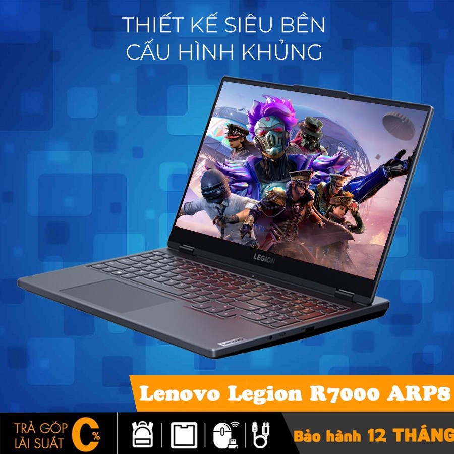 Lenovo Legion R7000 Arp8 Amd Ryzen 7 7735h, 16 Gb, Ssd 512gb, Rtx 4060 8gb, 15.6 Inch 2k 165ghz ...