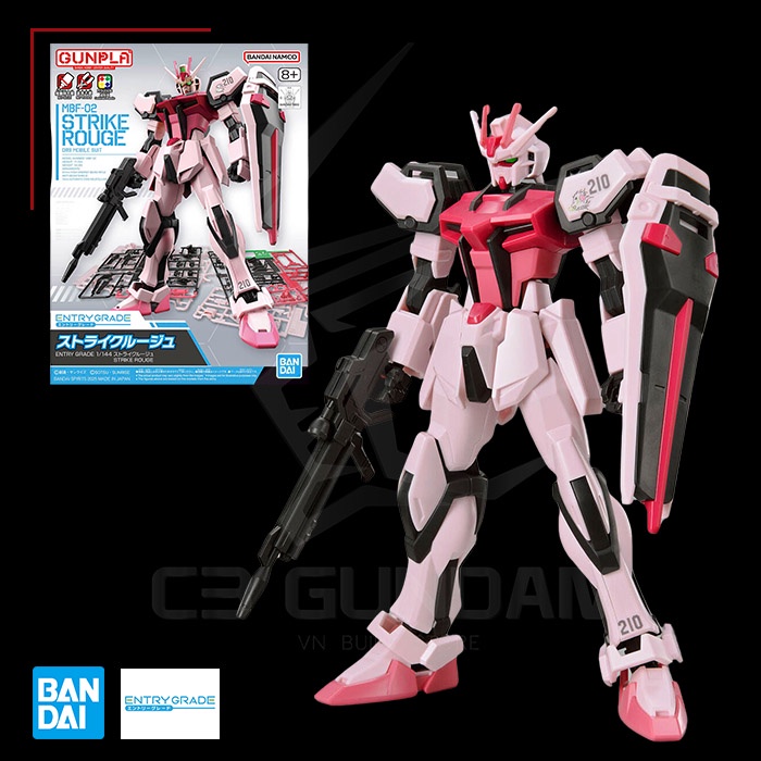 [BANDAI] MÔ HÌNH Entry Grade 1/144 Mbf-02 Strike Rouge Gundam EG ...