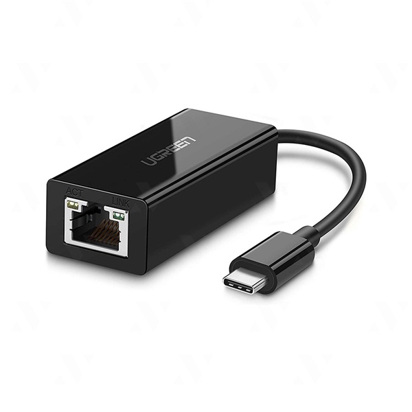 Bộ chuyển đổi USB Type-C sang cổng Lan RJ45 Gigabit màu đen Ugreen ...