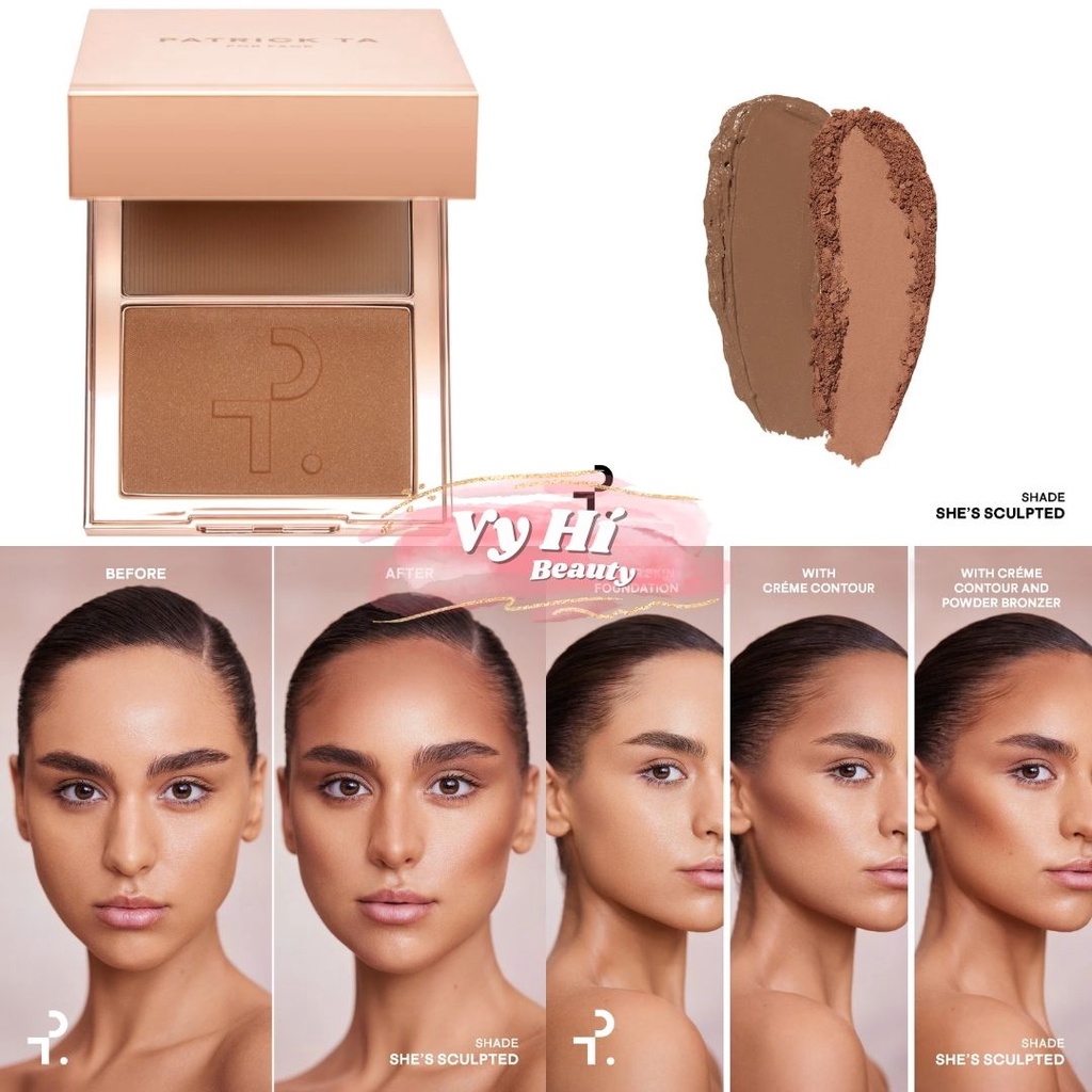 Bảng tạo khối Patrick TA Creme Contour & Powder Bronzer 6.8g + 9g ...