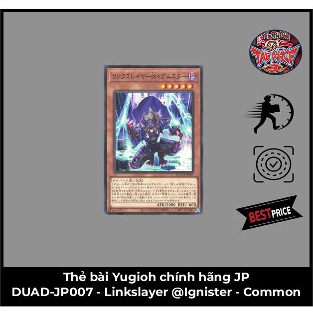 Thẻ bài Yugioh chính hãng JP: DUAD-JP007 - Linkslayer @Ignister - Common | Shopee Việt Nam
