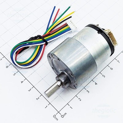 JGB37-520 Động Cơ Giảm Tốc Có Encoder 12VDC, 333 rpm, Trục 6mm | Shopee ...