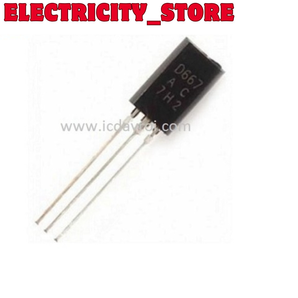 [5 PCS]- Transistor NPN 2SD667 80V 1A TO-92L | Shopee Việt Nam