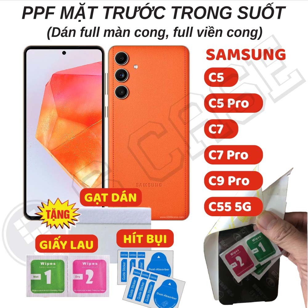 Dán PPF Full Màn Trong Suốt Samsung C55 C9 Pro C7 Pro C5 Pro | Shopee ...