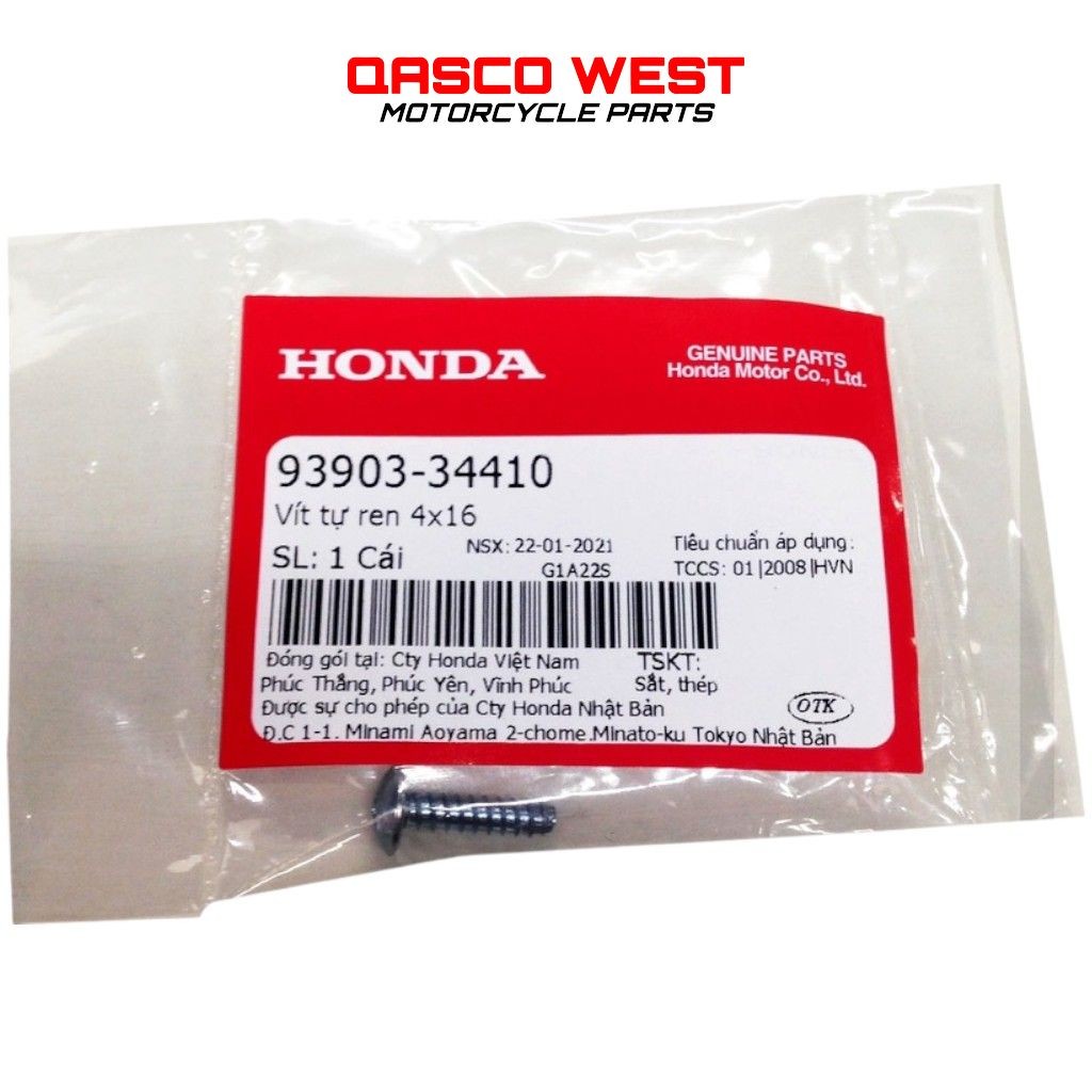 Vít tự ren HONDA nhiều dòng xe 4x16 _(93903-34410).H975 | Shopee Việt Nam