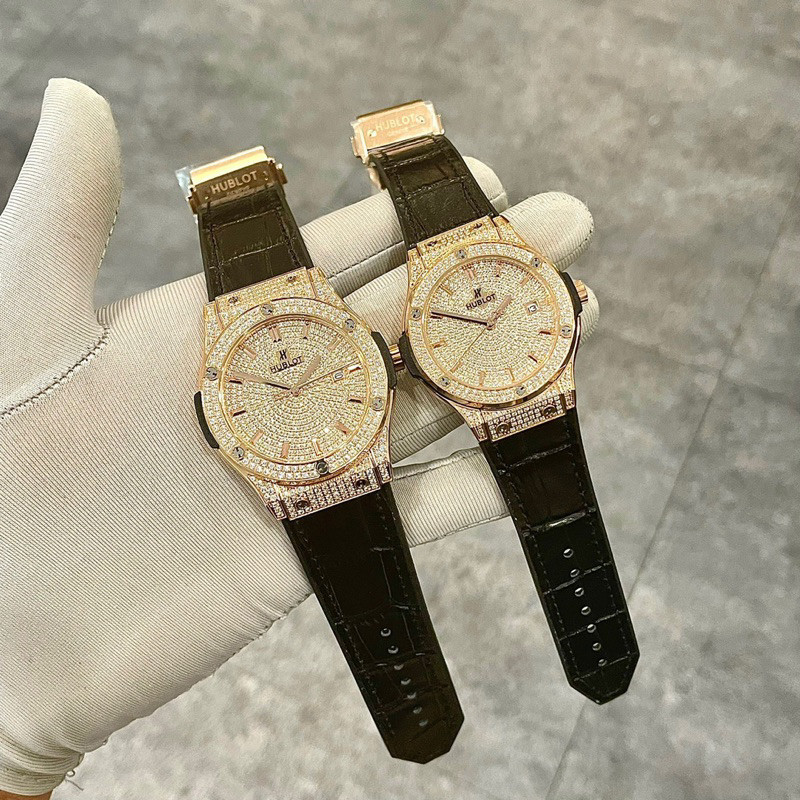 Hublot full dinamond size34- 38-42 - Máy Cơ New fullbox - Hàng đẹp bảo hành 24 tháng | Shopee ...