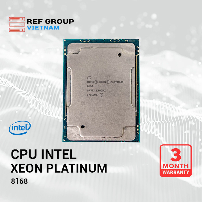 CPU Intel Xeon Platinum 8168 - Bộ vi xử lý 24 nhân, 48 luồng cho máy ...