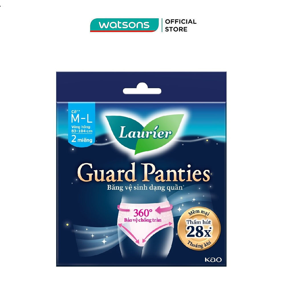 Băng Vệ Sinh Dạng Quần Laurier Chống Tràn Size M-L 2pcs | Shopee Việt Nam