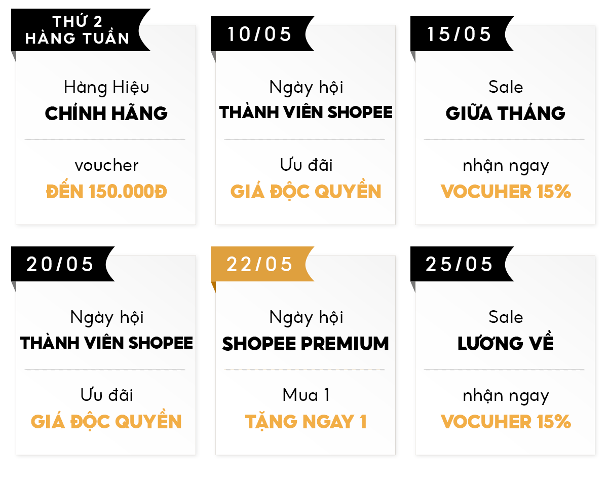 Shopee Premium | Hàng hiệu 100% Mua Là Có Quà | Shopee Việt Nam