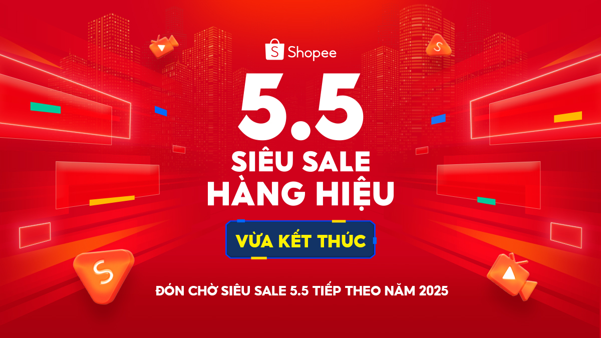 Shopee Cảm Ơn | 5.5 Siêu Sale Hàng Hiệu | Shopee Việt Nam