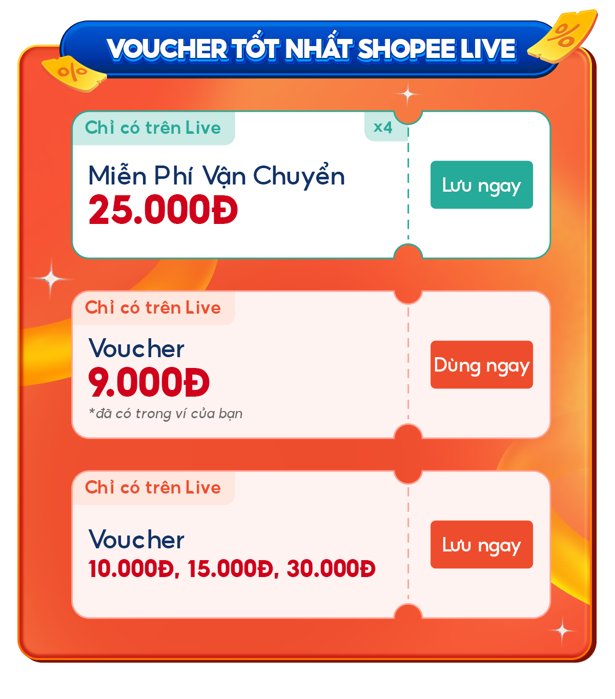Shopee Live Freeship | Ưu Đãi Voucher Độc Quyền | Shopee Việt Nam