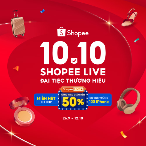 Mã Giảm Giá Chính Thức | Sale 10.10 Shopee Live | Shopee Việt Nam