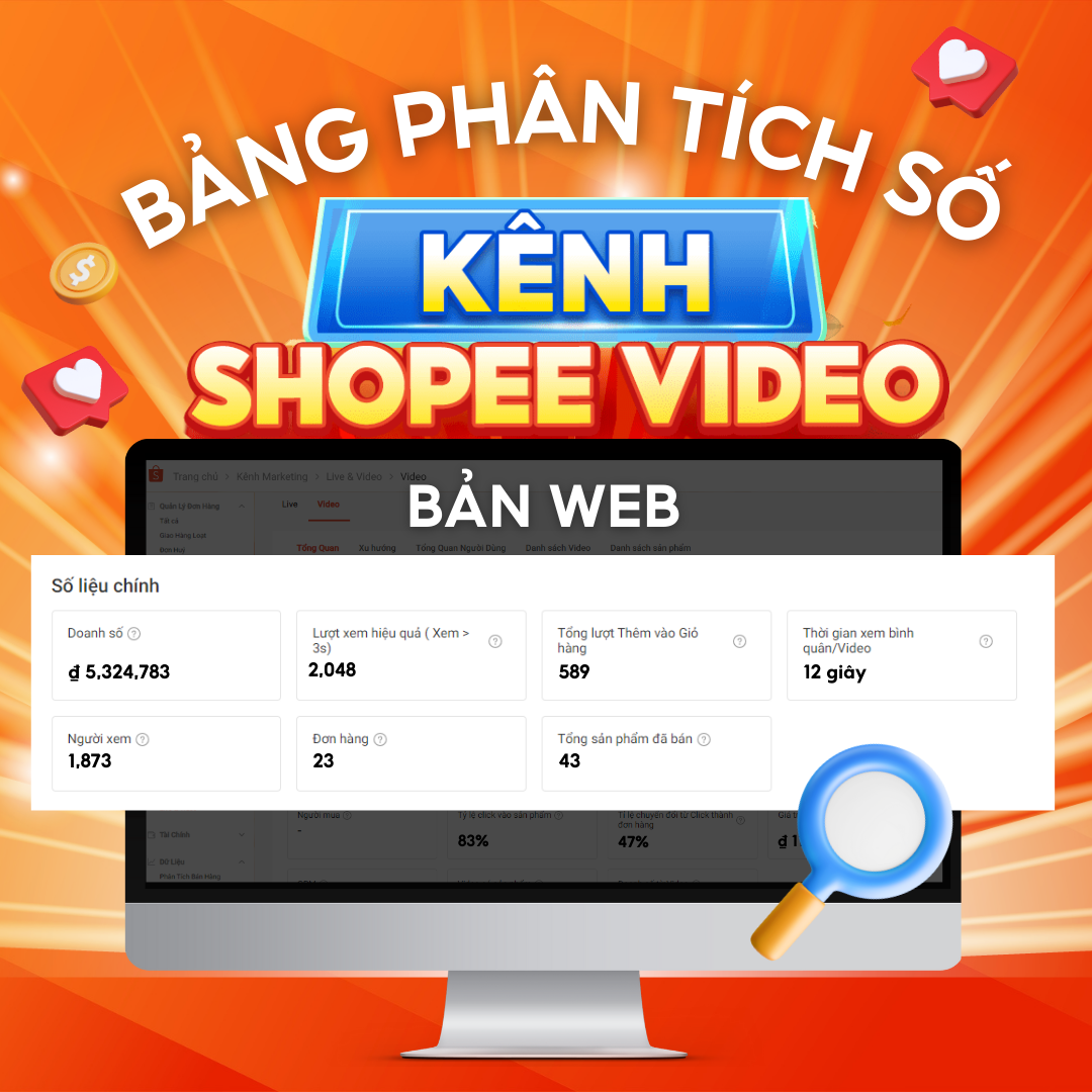 Cách sử dụng phân tích bán hàng kênh Shopee Video | Học viện Shopee - Shopee Uni Vietnam