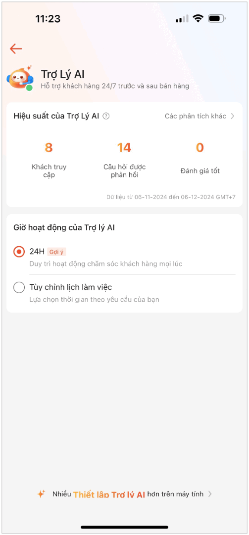 Cách theo dõi hiệu quả hoạt động của Trợ lý Chat AI trên Shopee | Học ...