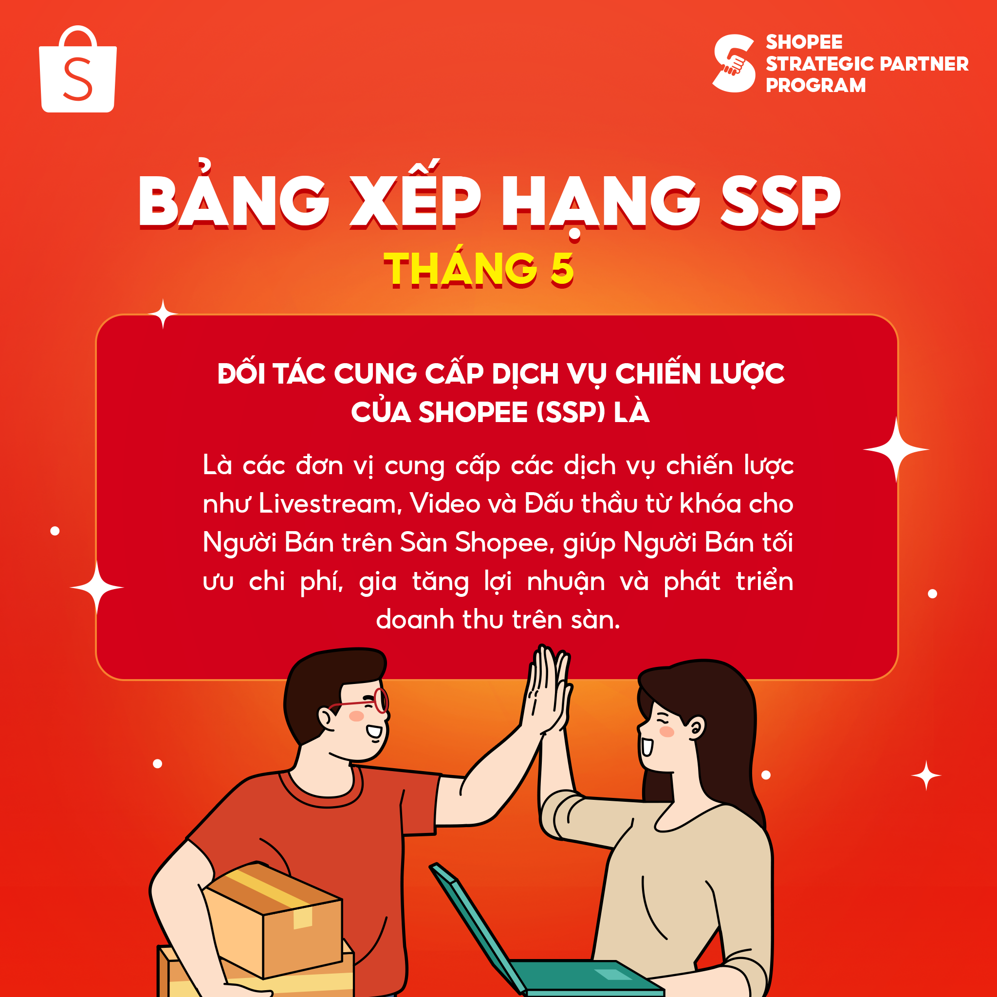 Bảng xếp hạng SSP tháng 5 | Học viện Shopee - Shopee Uni Vietnam