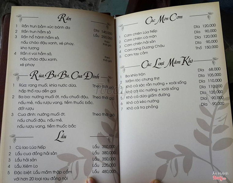 Menu Lúa Nếp | Foody.vn